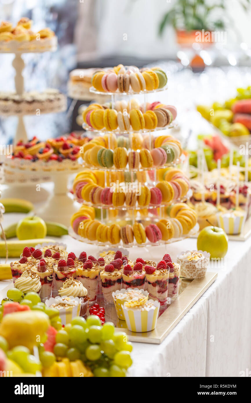 Candy bar dessert table Stock Photo - Alamy