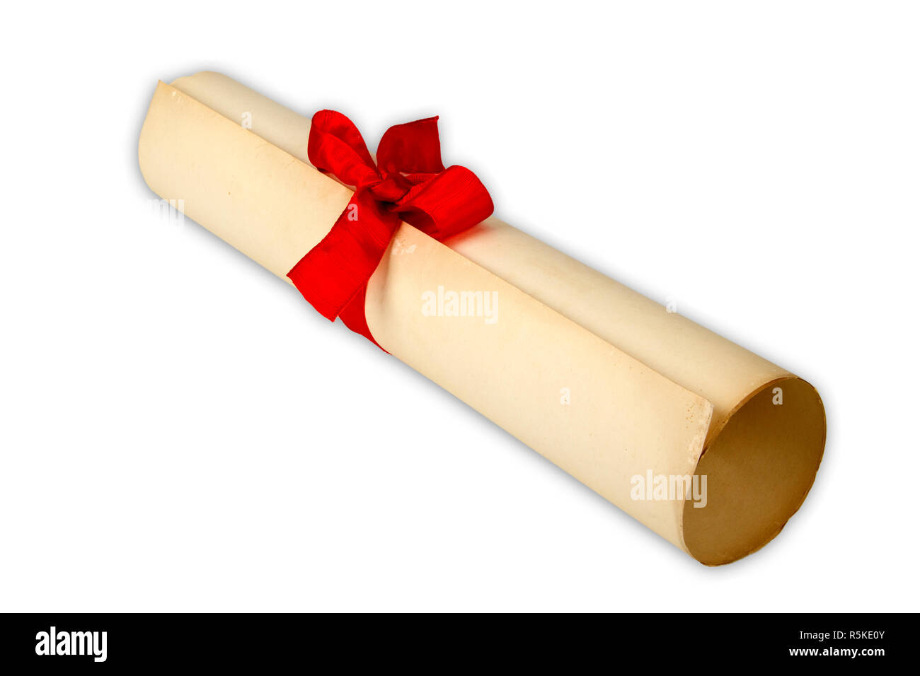 rolled paper document Stock Photo - Alamy
