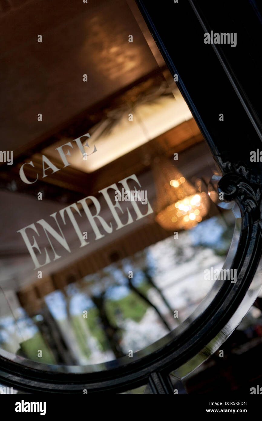 Vintage french cafe sign hi-res stock photography and images - Alamy