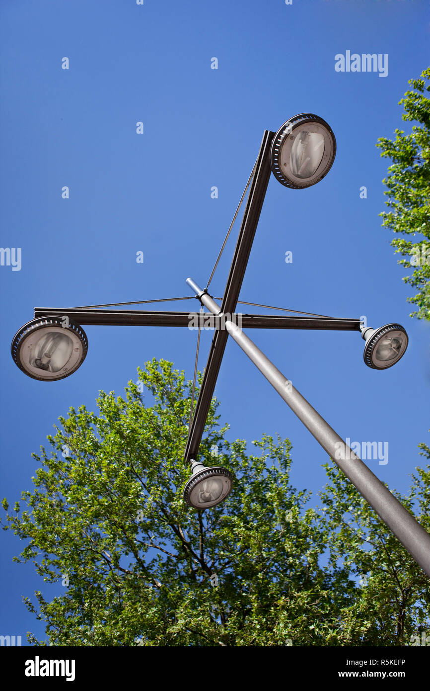 Modern street lamp Stock Photo - Alamy