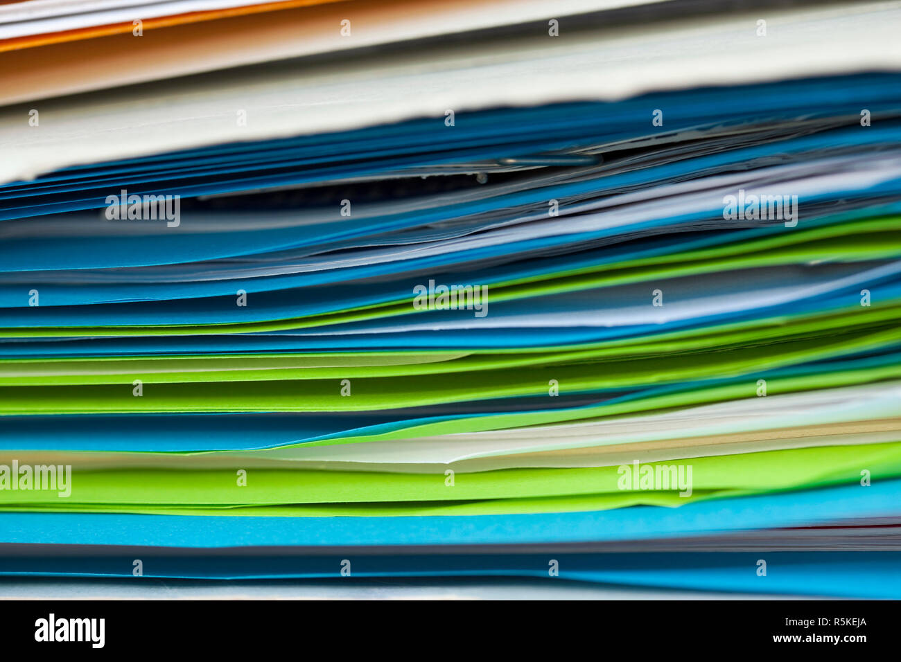 Paper and folder Stock Photo - Alamy
