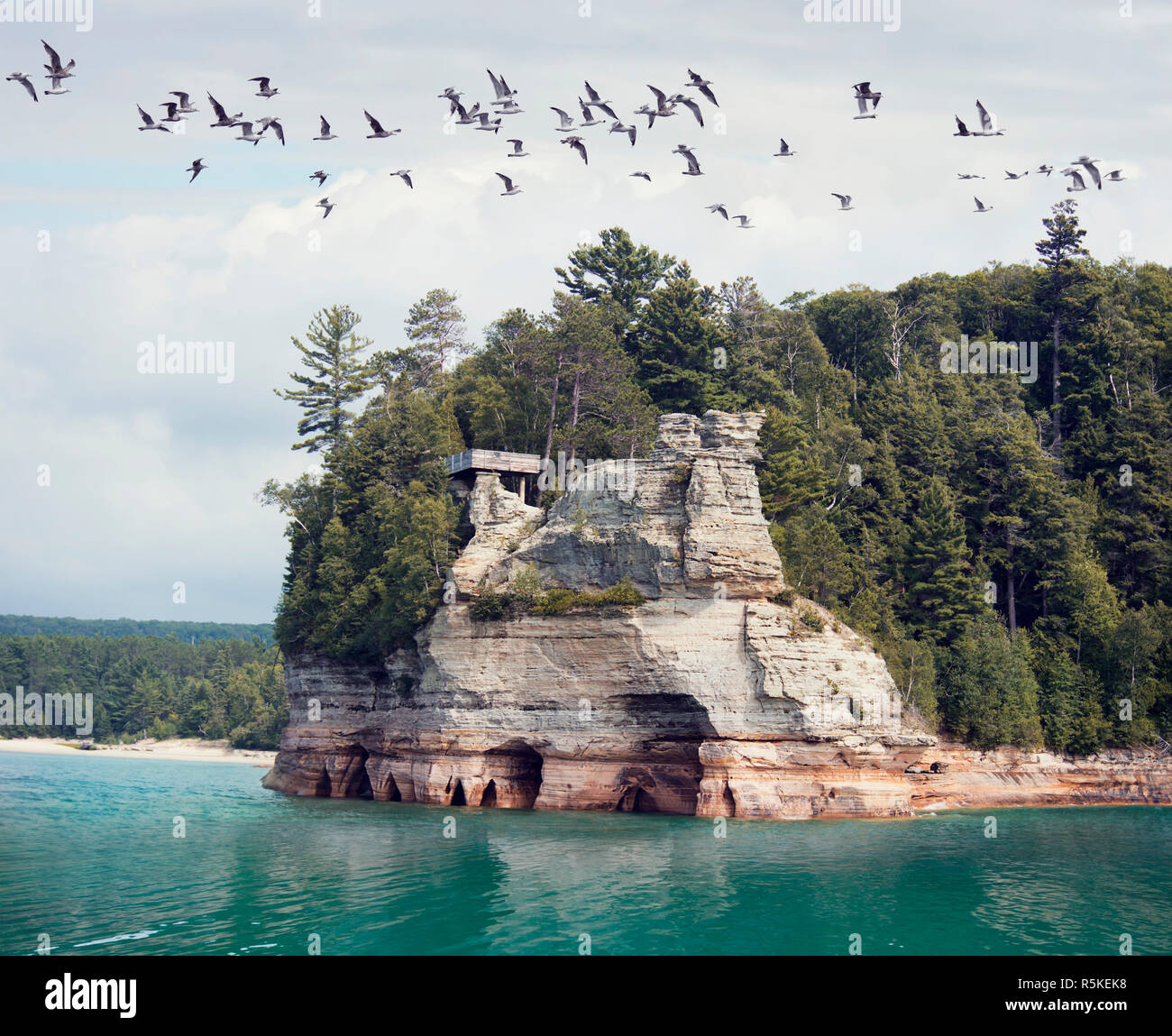 Pictured Rock National Lake Shore Michigan State Stock Photo - Alamy