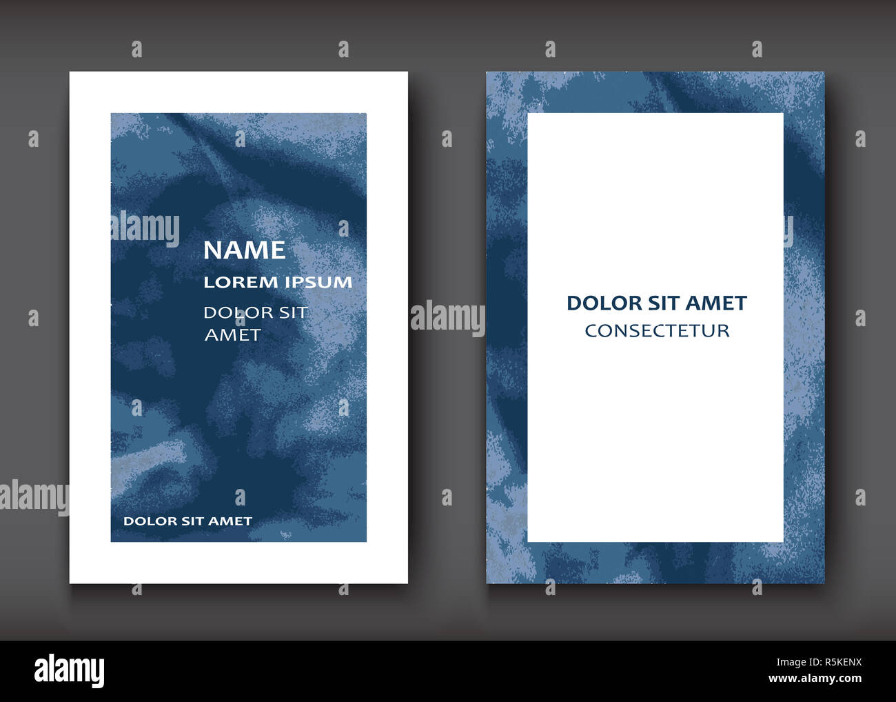 Blue Watercolor explosion shape artistic covers design set. Decorative ...