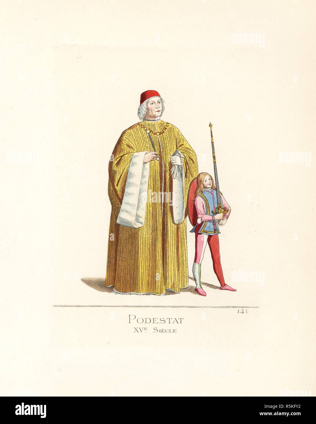 Podesta, 15th century chief magistrate of a city state, or ...