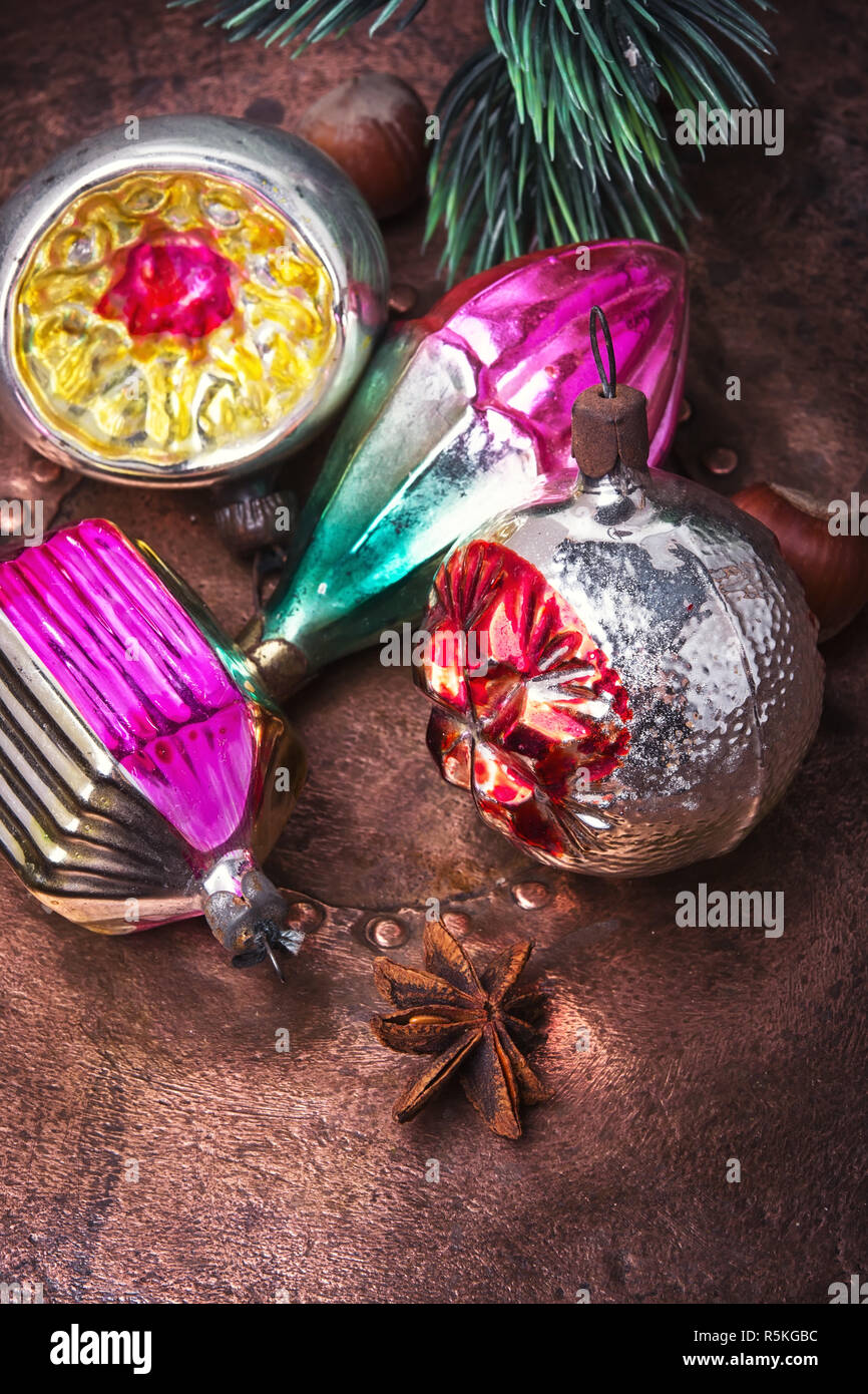 Christmas tree toys Stock Photo - Alamy