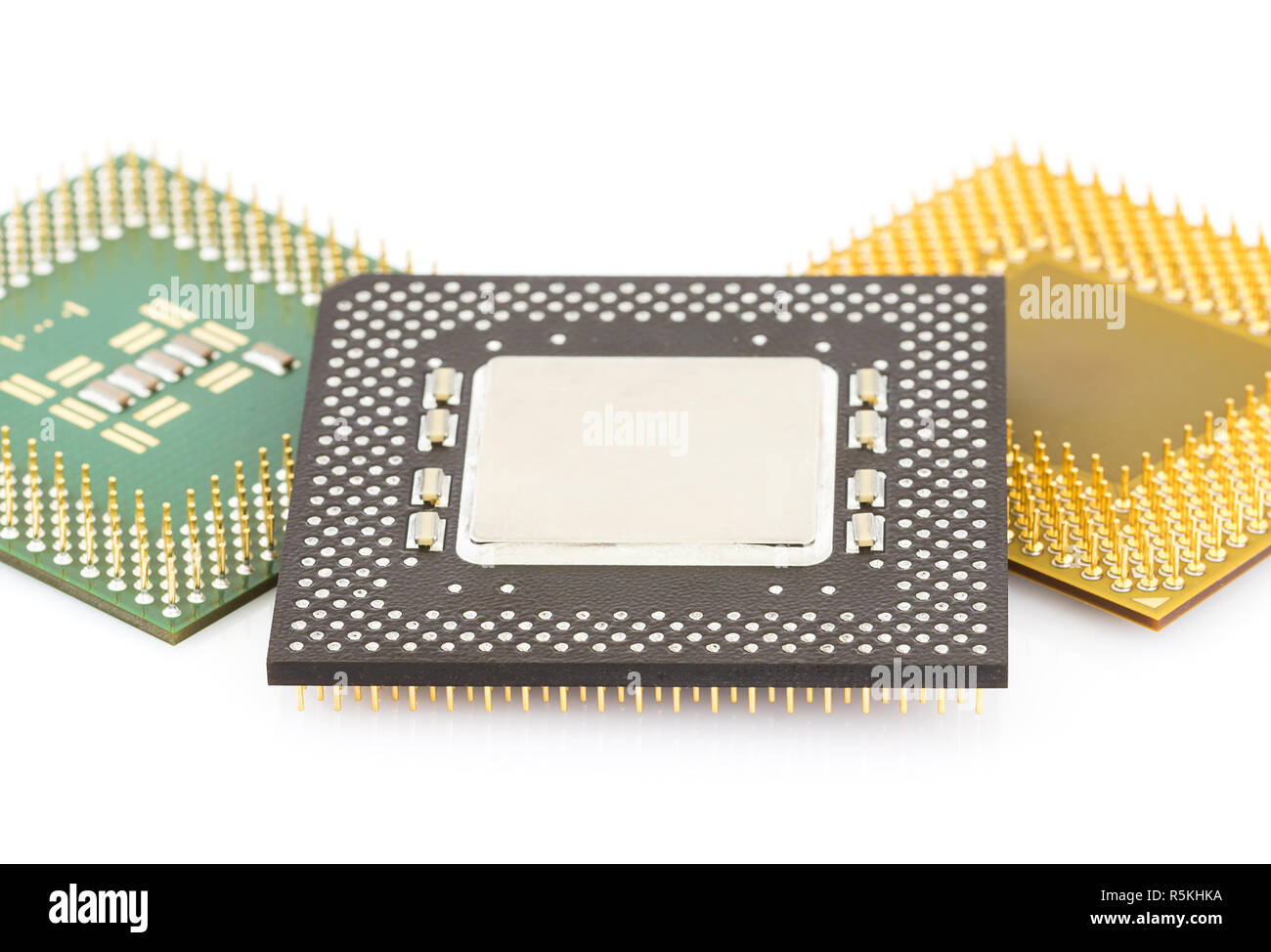Central processing unit or Computer chip Stock Photo - Alamy