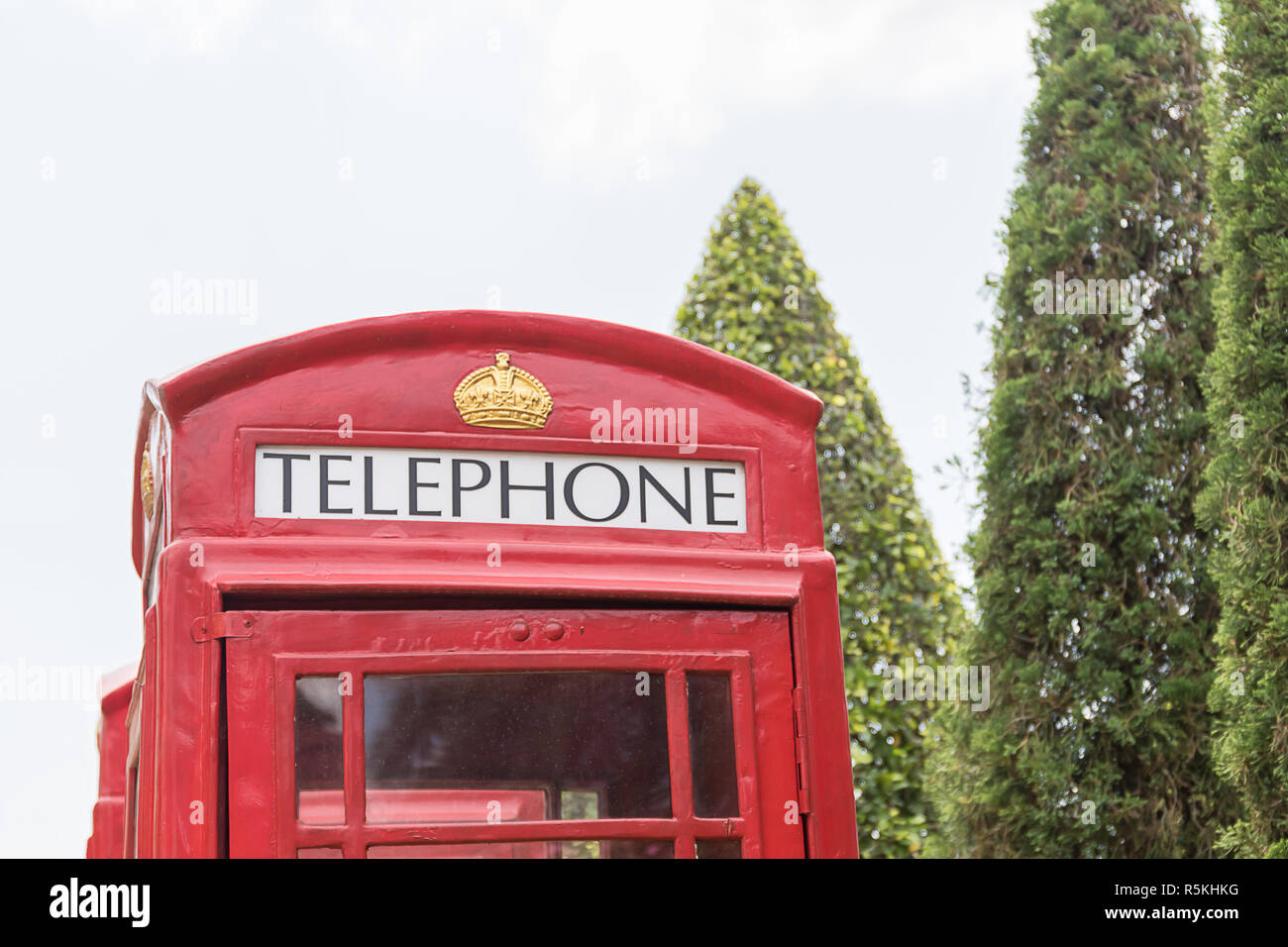 British red telephone booth Stock Photo - Alamy