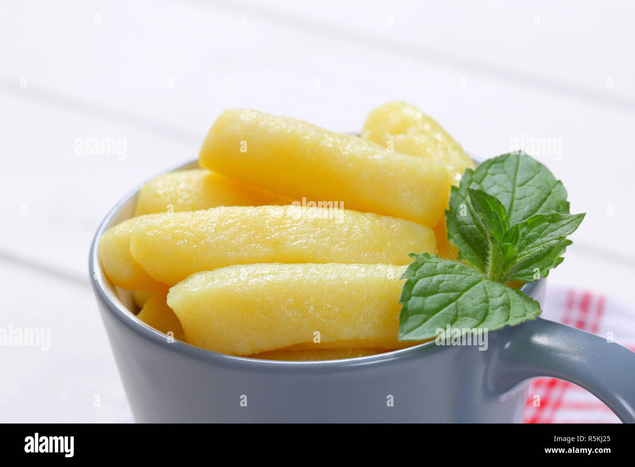 potato cones or gnocci Stock Photo - Alamy