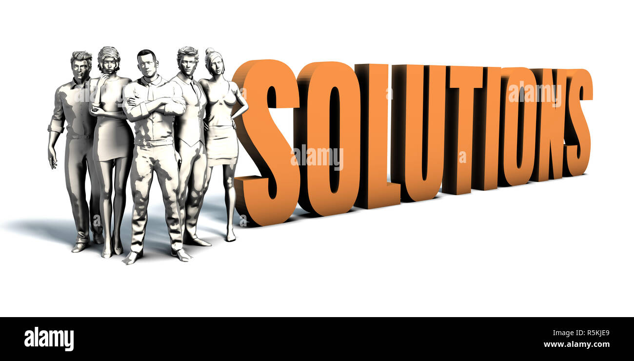 Creative work solutions Cut Out Stock Images & Pictures - Alamy