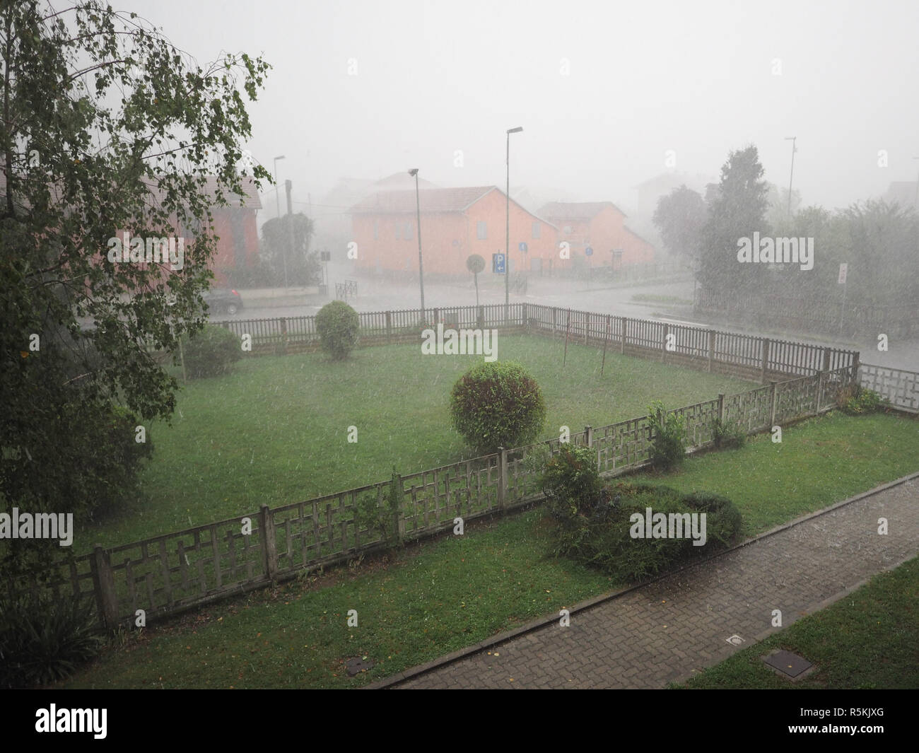 heavy rain and hail Stock Photo - Alamy