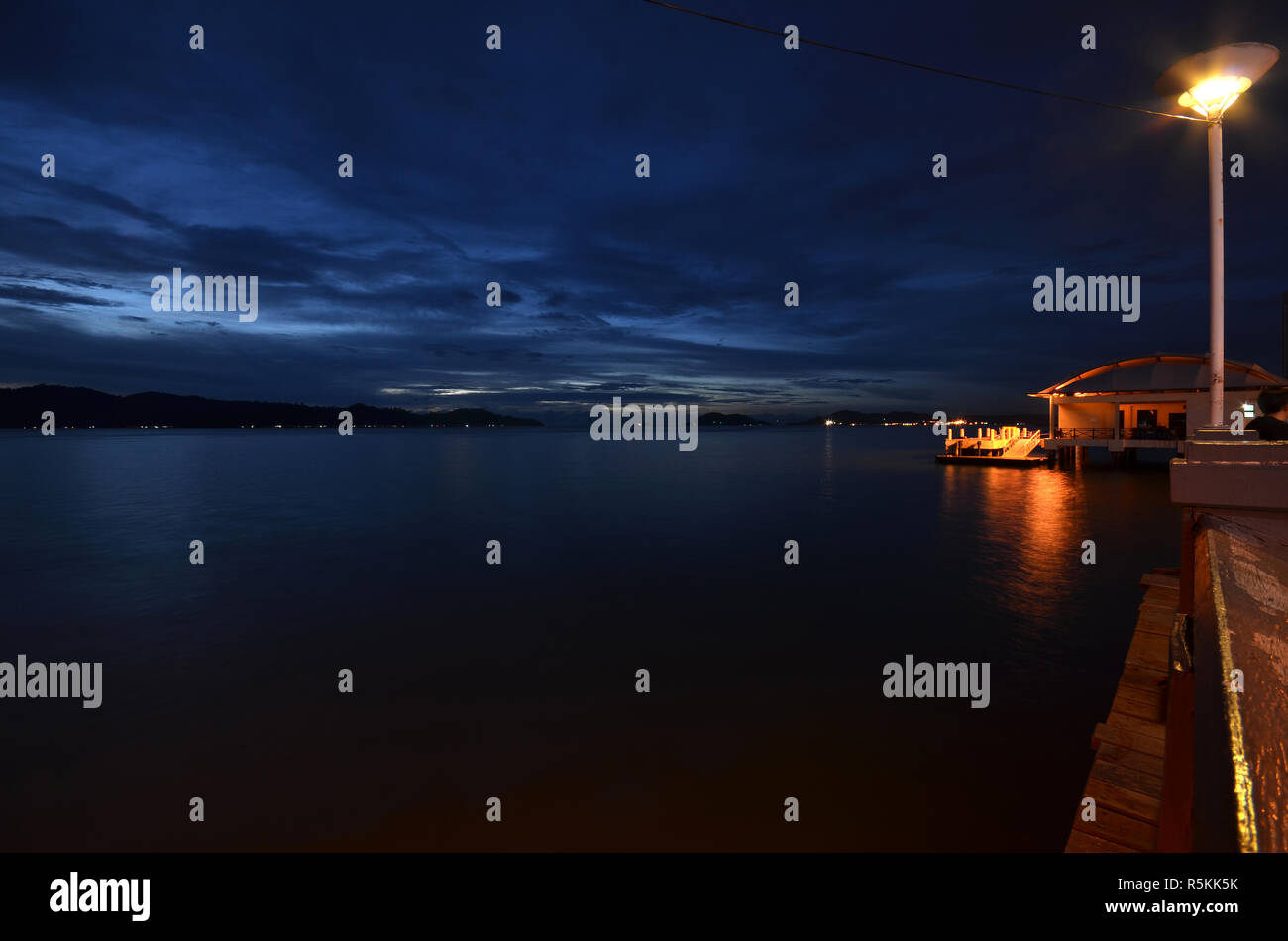 Sunset view in Kota Kinabalu, Sabah Stock Photo - Alamy