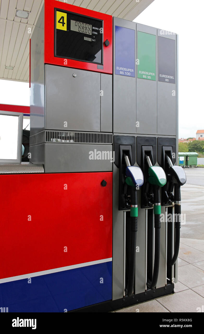 Gas station pump Stock Photo - Alamy