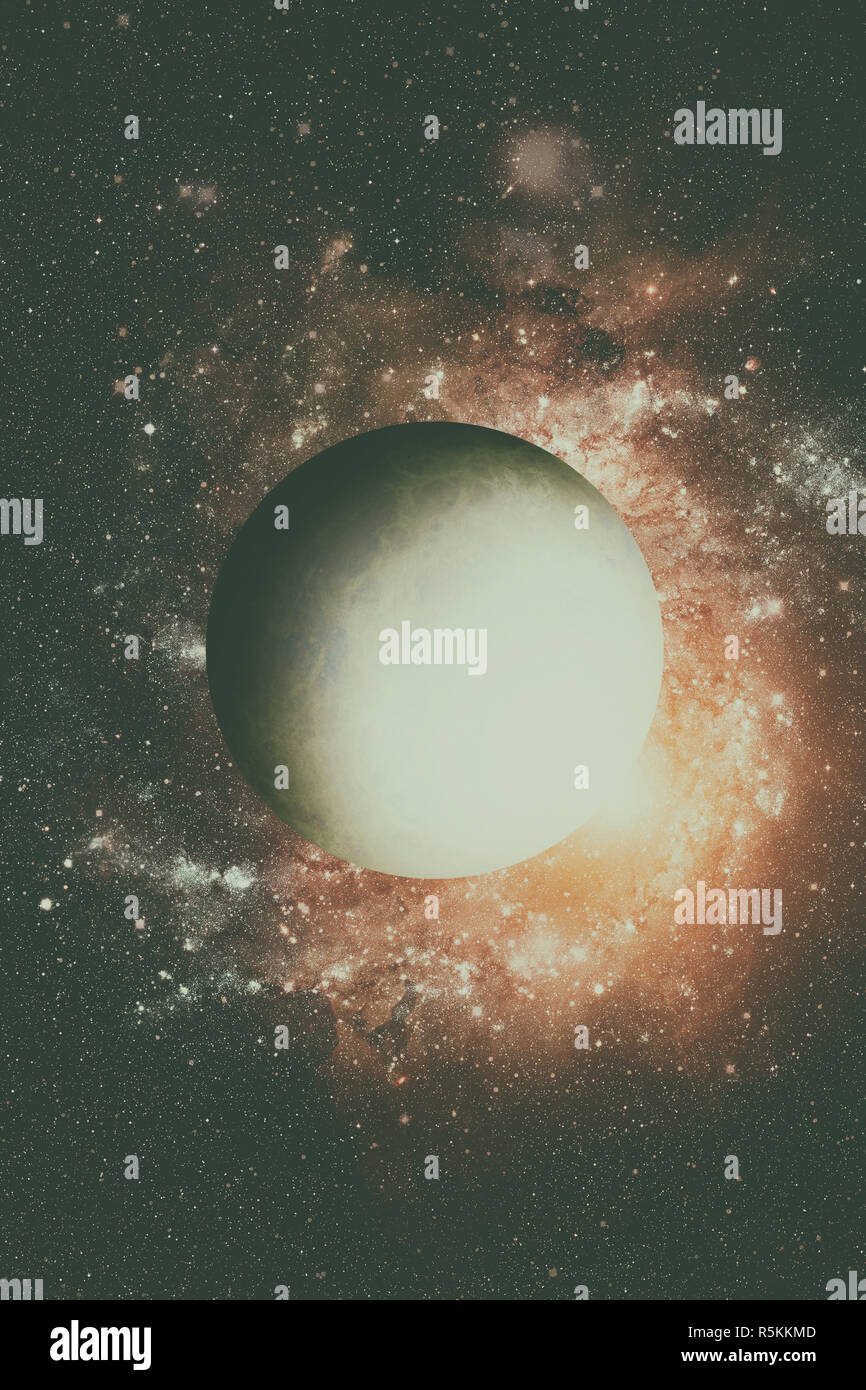 Planet Uranus. Elements of this image furnished by NASA Stock Photo - Alamy
