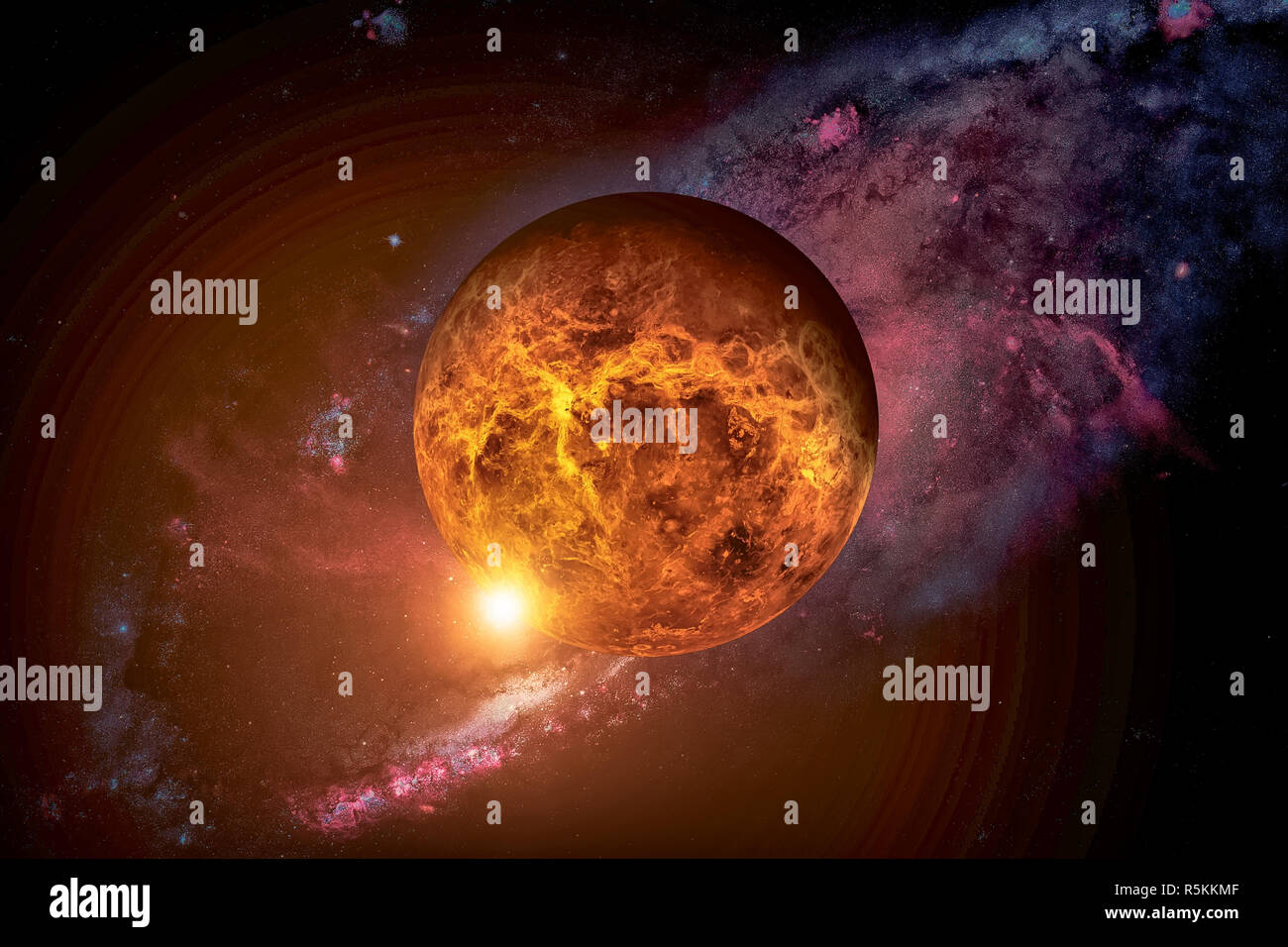 Planet Venus. Elements of this image furnished by NASA Stock Photo - Alamy