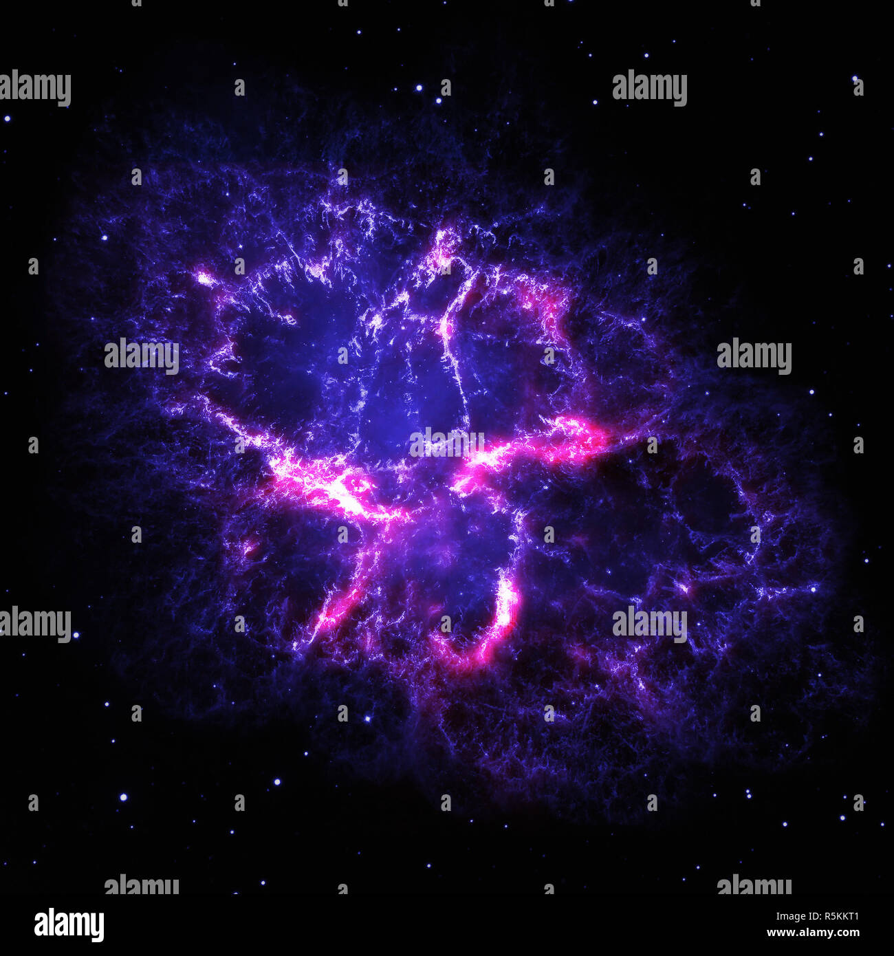 Crab Nebula is a remnant of star's supernova explosion Stock Photo - Alamy