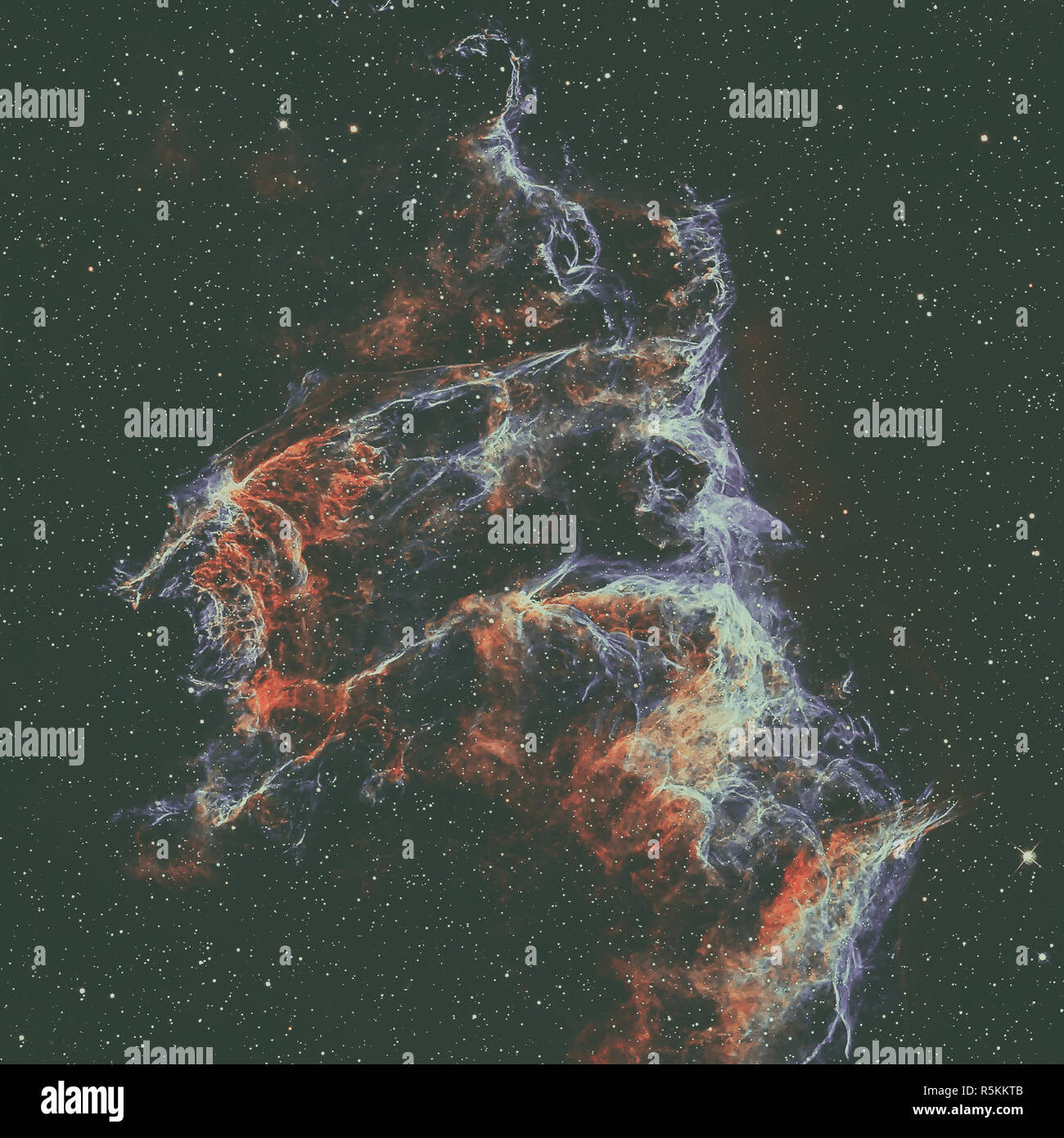 The Veil Nebula in the constellation Cygnus Stock Photo - Alamy