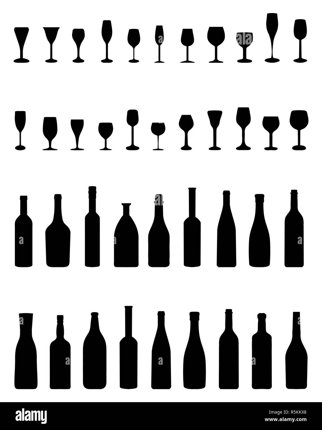 Mixed champagne bottles hi-res stock photography and images - Alamy