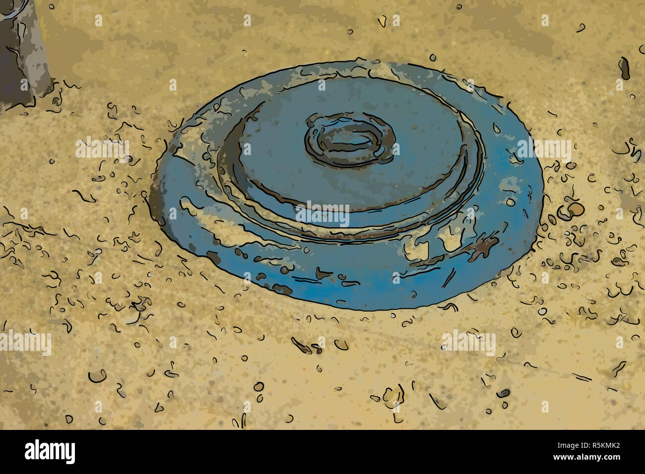 Landmine land mine warning hi-res stock photography and images - Alamy