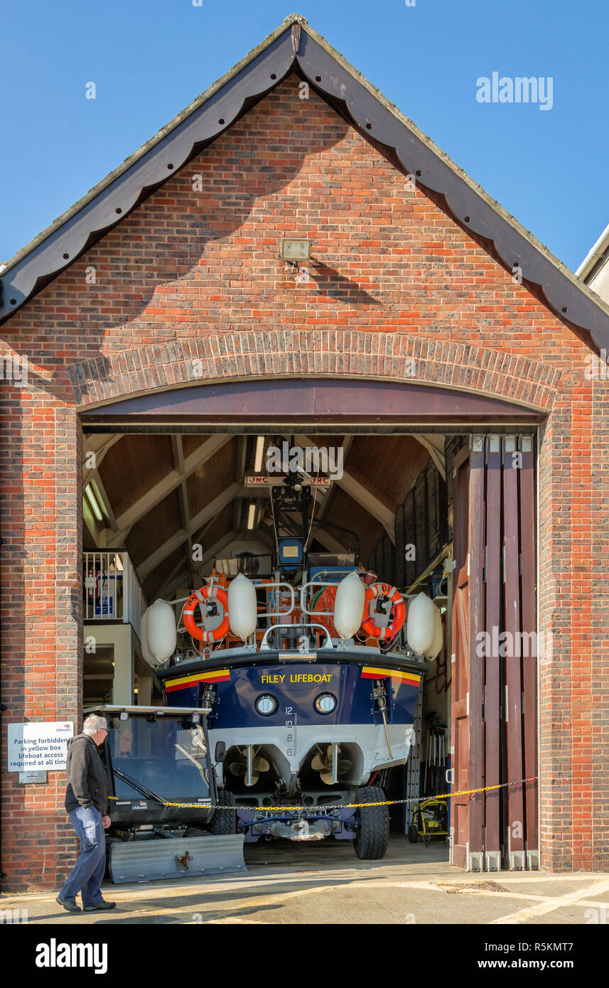 A life boat house in Filey Stock Photo - Alamy