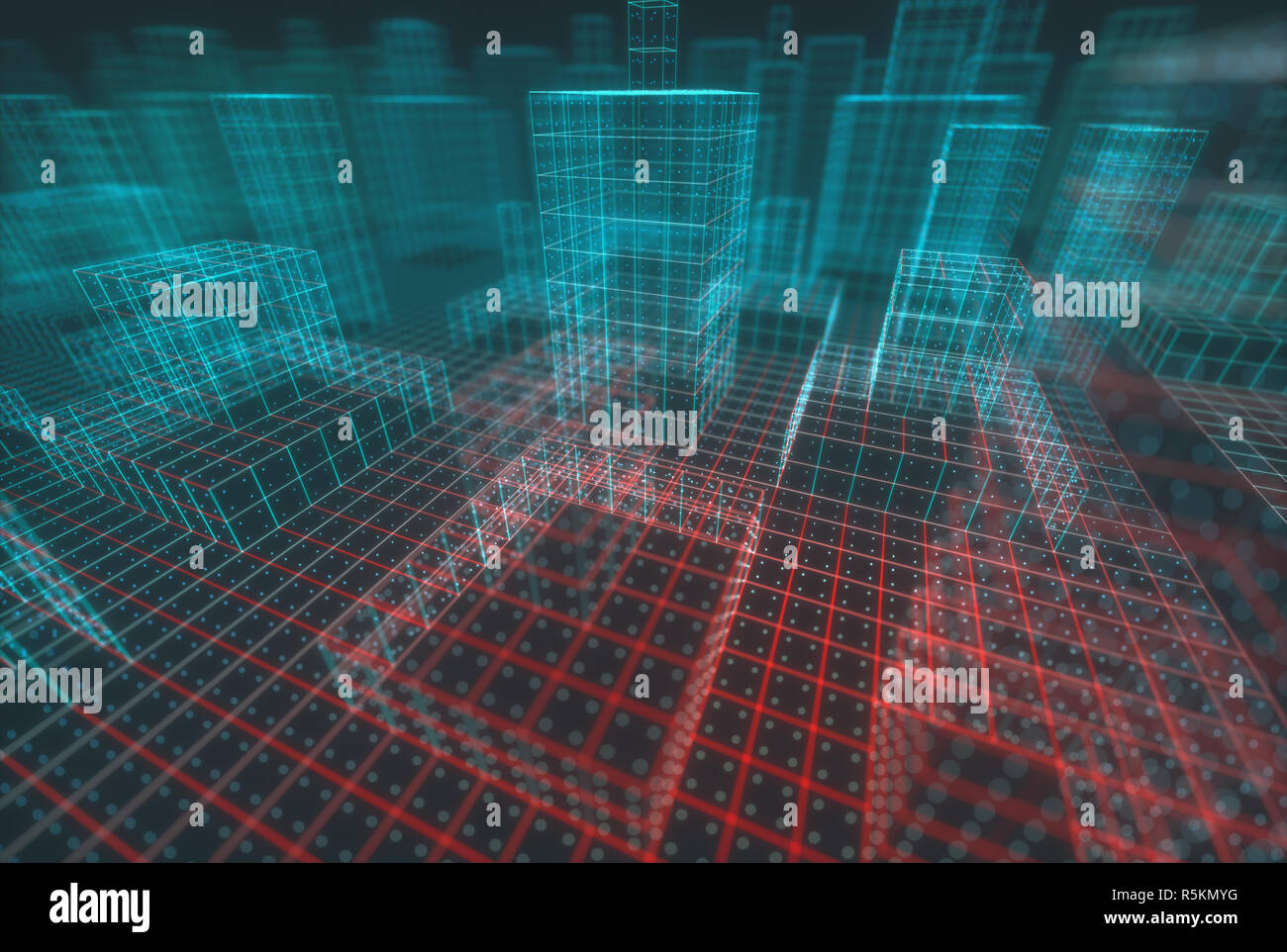 Abstract Background Connections Building Stock Photo - Alamy