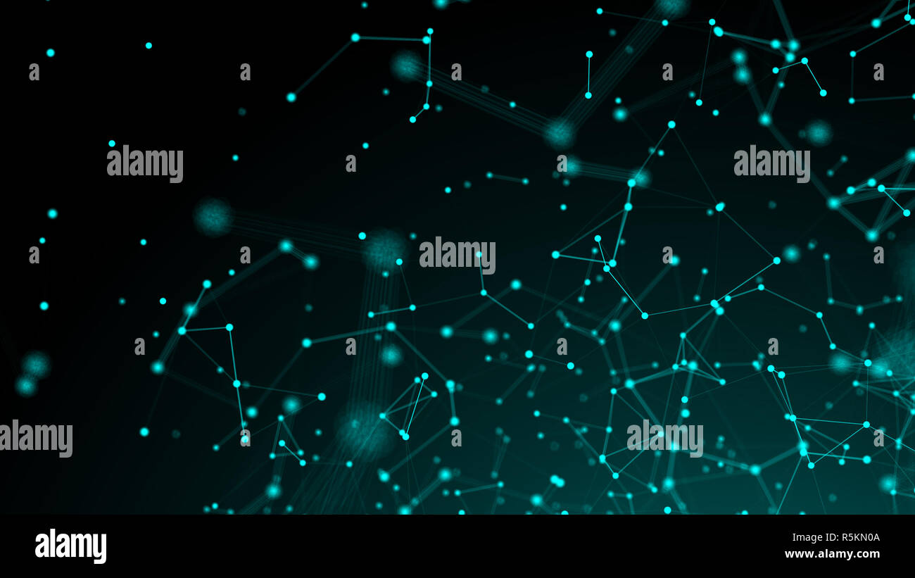 Abstract connected dots. digital background Stock Photo - Alamy