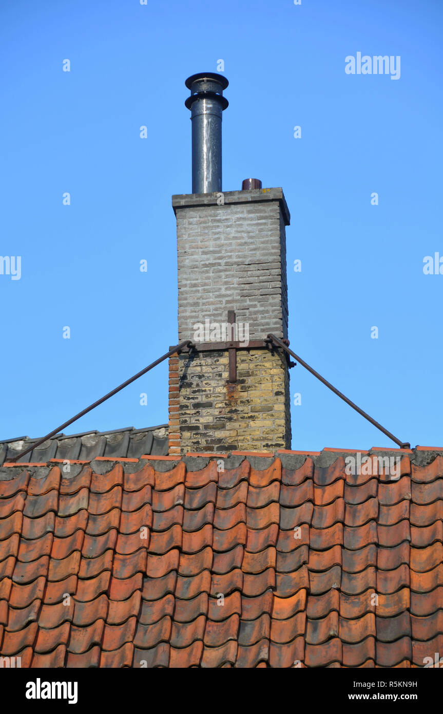 fireplace on a roof surface Stock Photo - Alamy