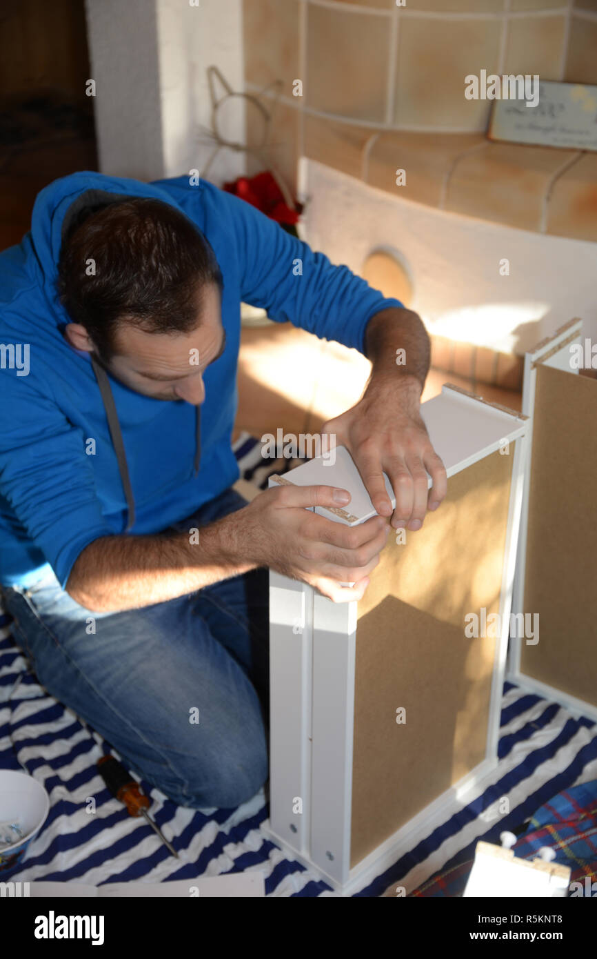 assembly of furniture Stock Photo - Alamy