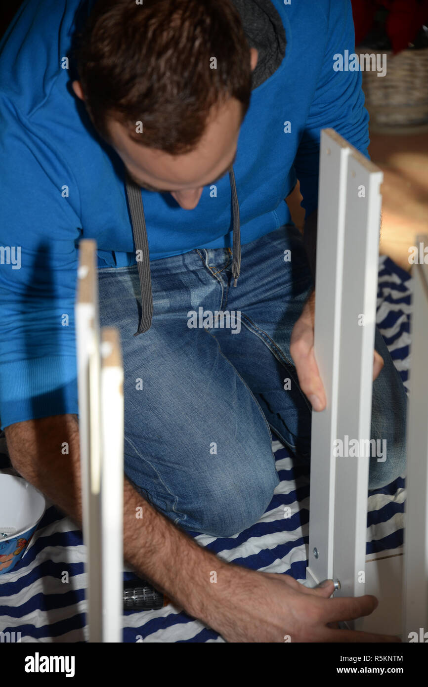 assembly of furniture Stock Photo - Alamy