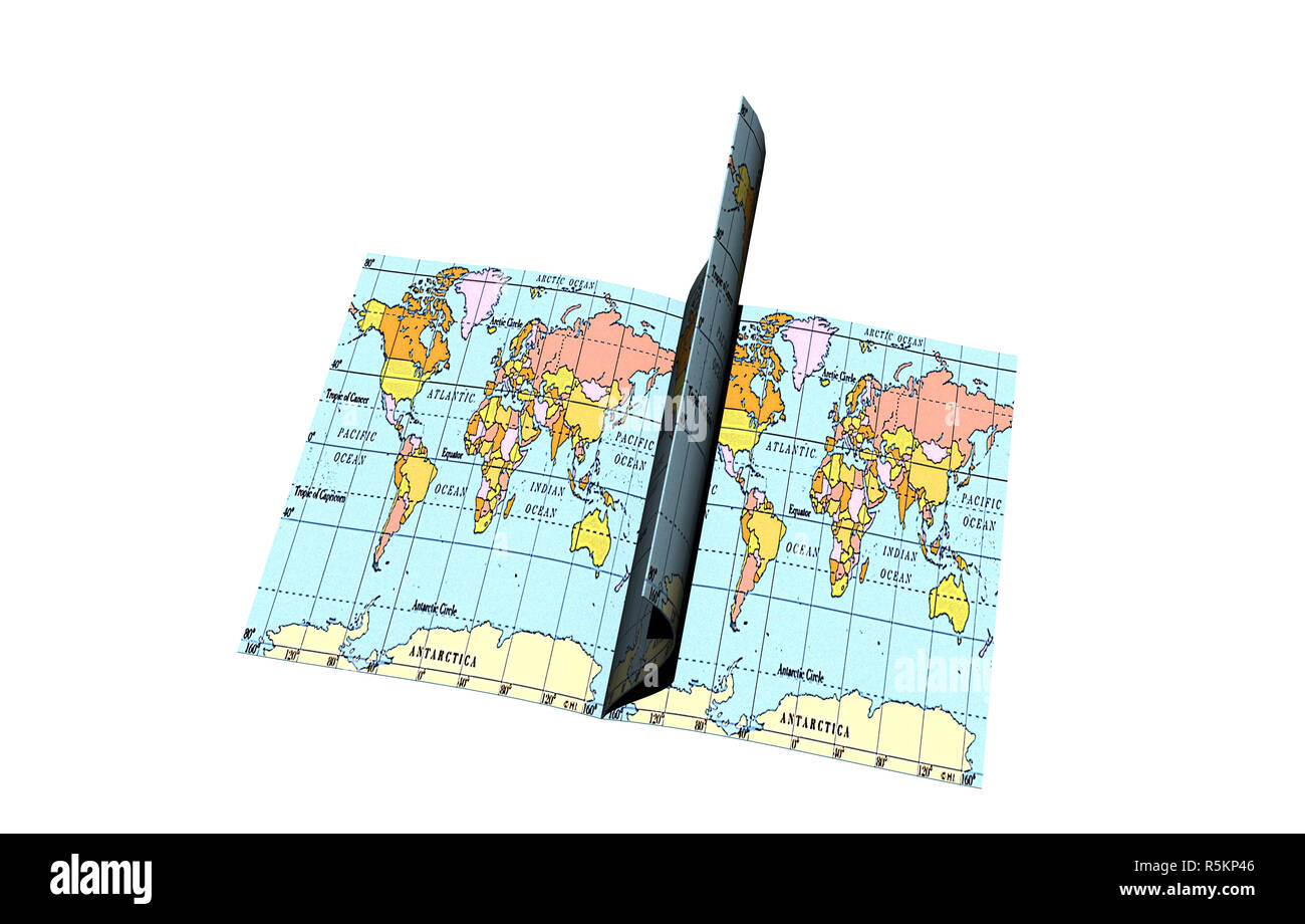 book with maps released Stock Photo - Alamy