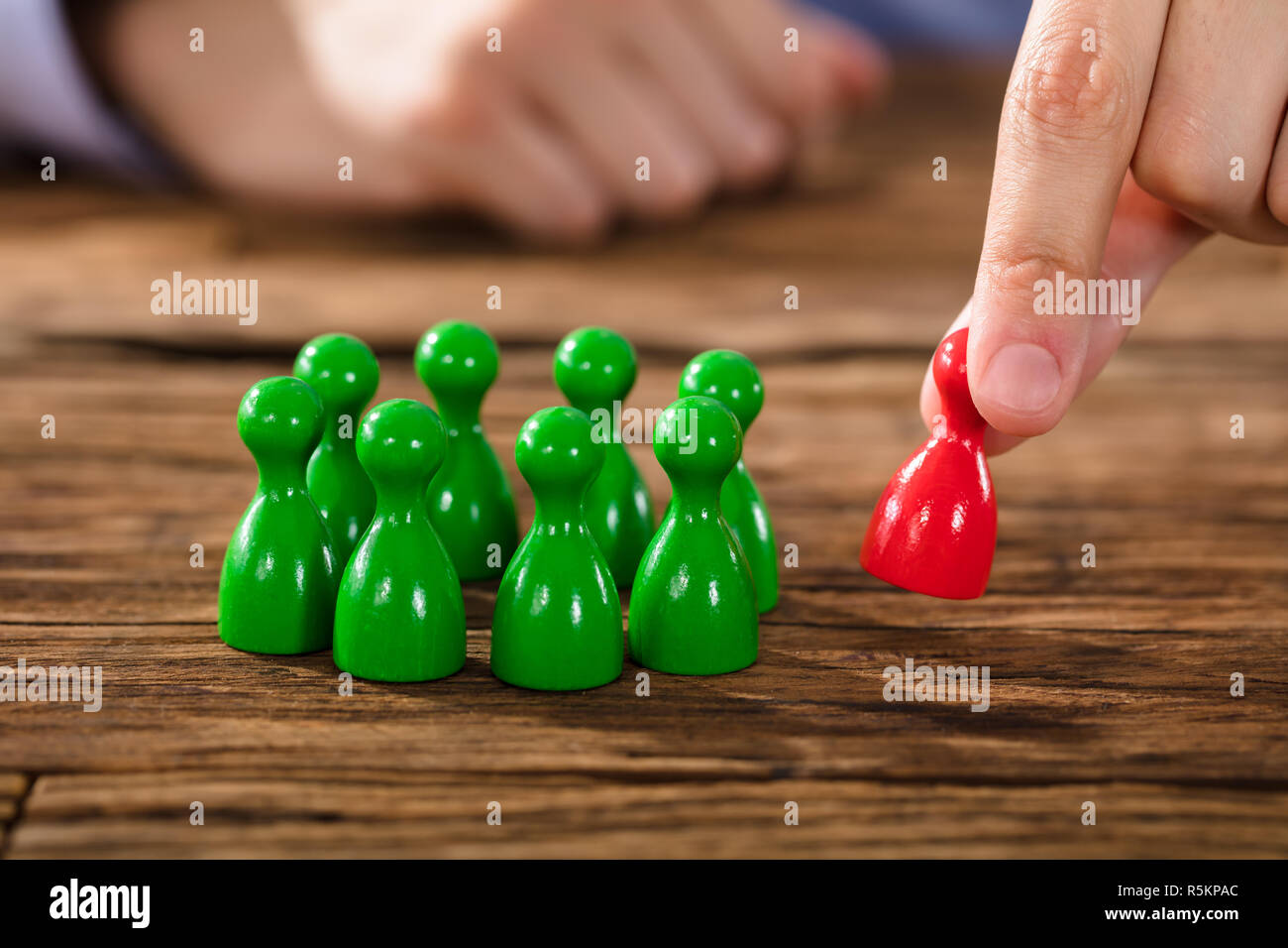 Recruitment hand picking business candidate hi-res stock photography ...