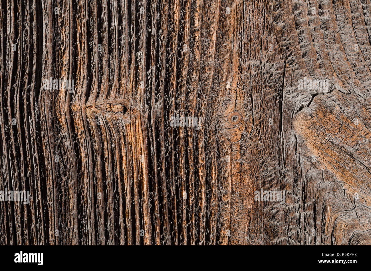 outdated wooden board with brown spots and cavities Stock Photo - Alamy