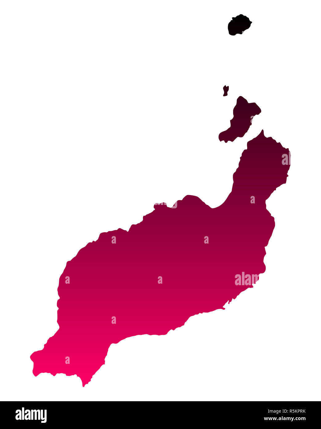 Lanzarote island map hi-res stock photography and images - Alamy