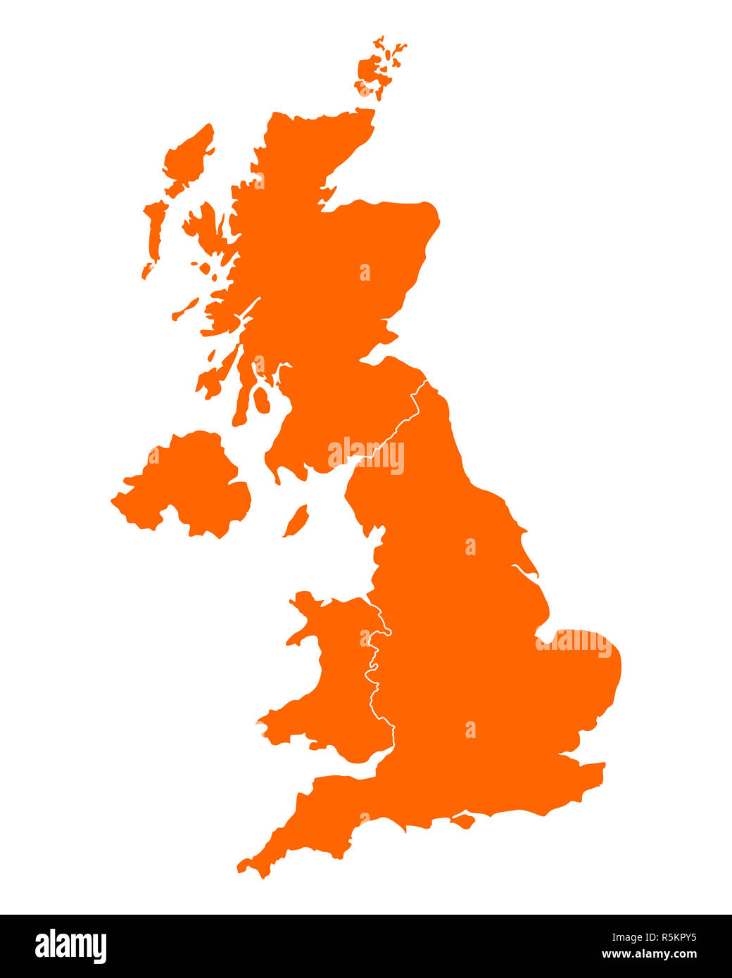 map of great britain Stock Photo - Alamy