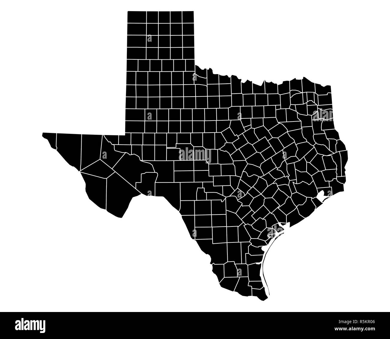 map of texas Stock Photo - Alamy