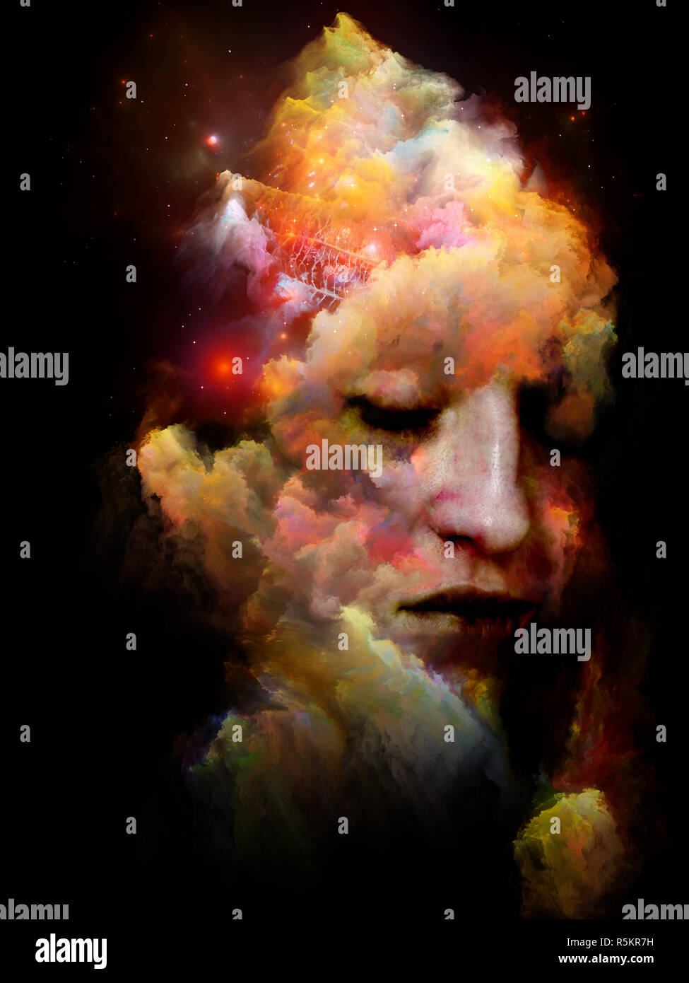 Colors of Mind Stock Photo - Alamy