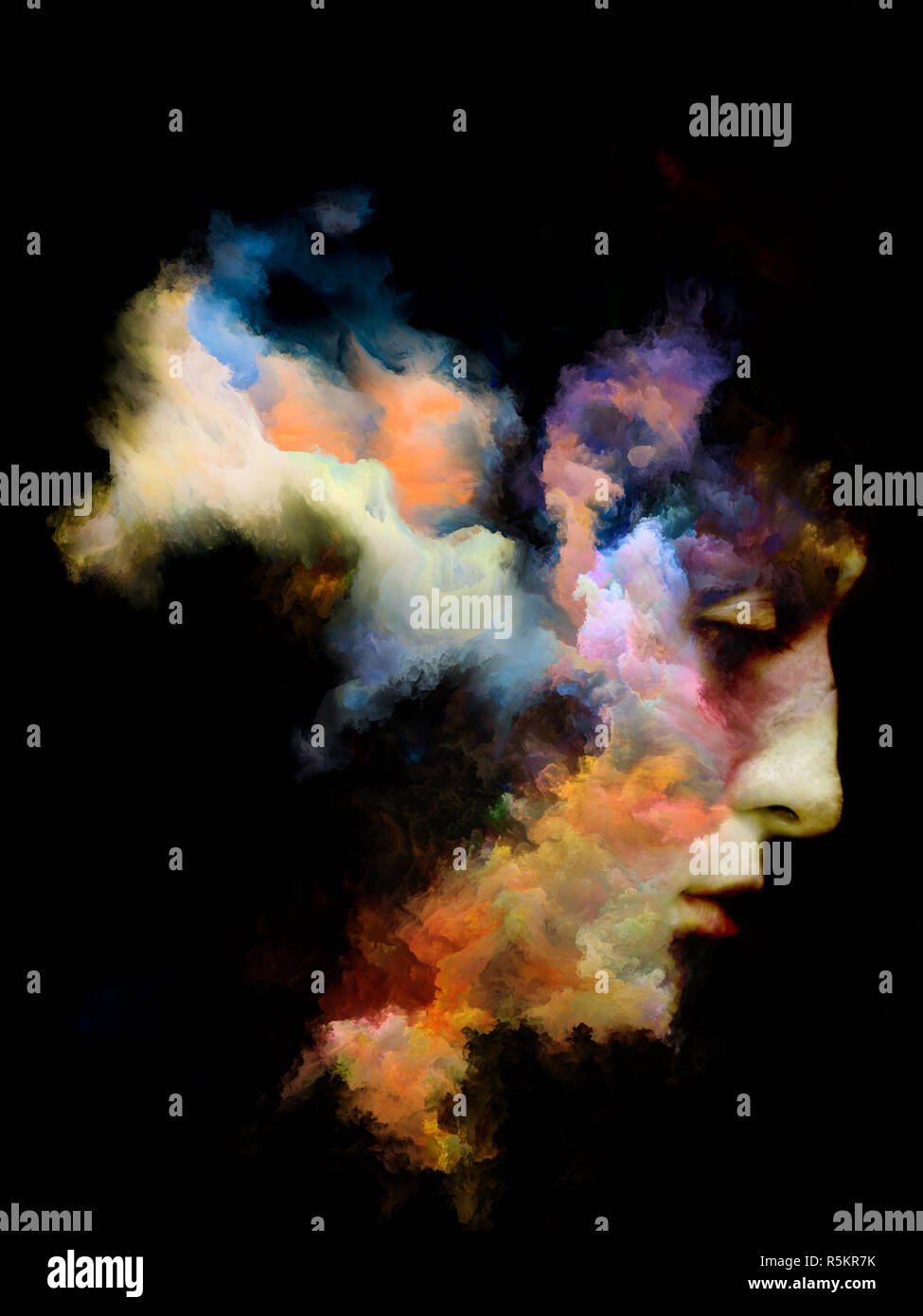 Colors of Mind Stock Photo - Alamy