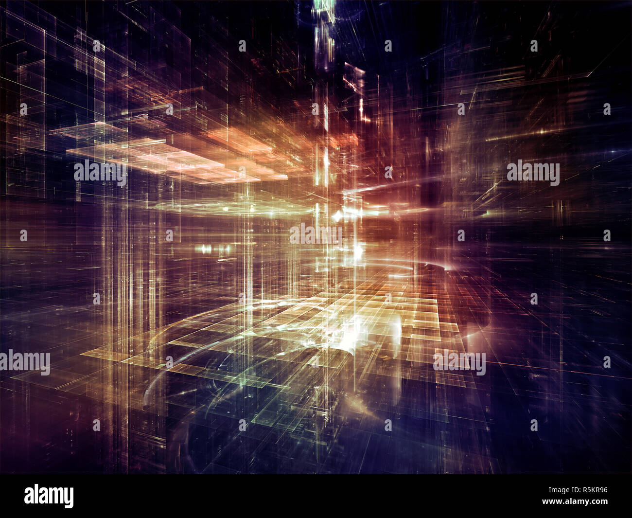 Virtual Digital World Stock Photo - Alamy
