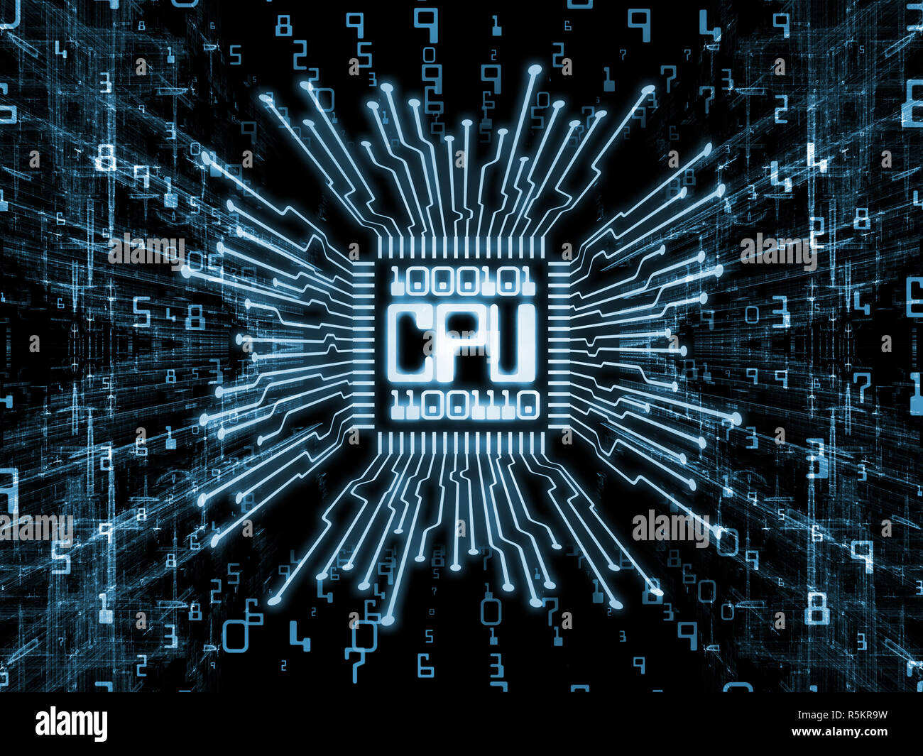 Reality of Computer CPU Stock Photo - Alamy