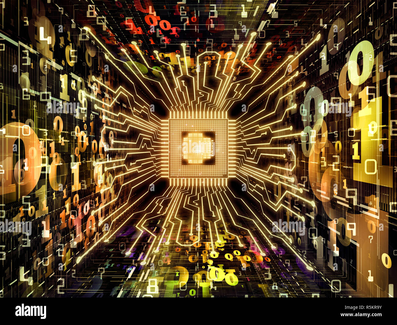 Elements of Computer CPU Stock Photo - Alamy