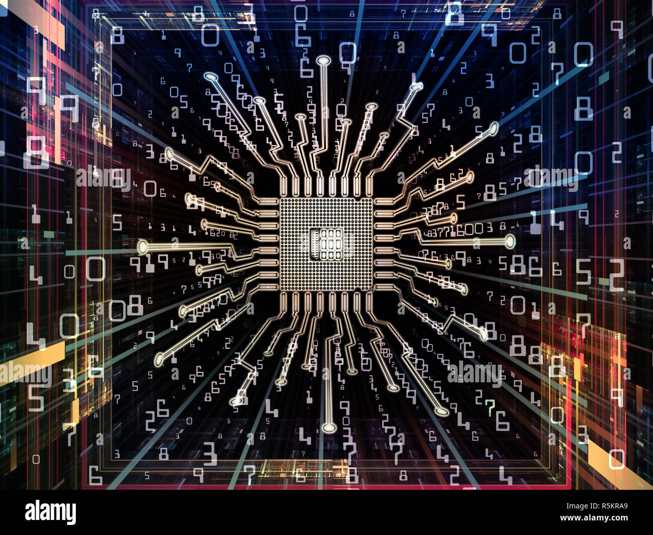 Elements of Digital Processor Stock Photo - Alamy