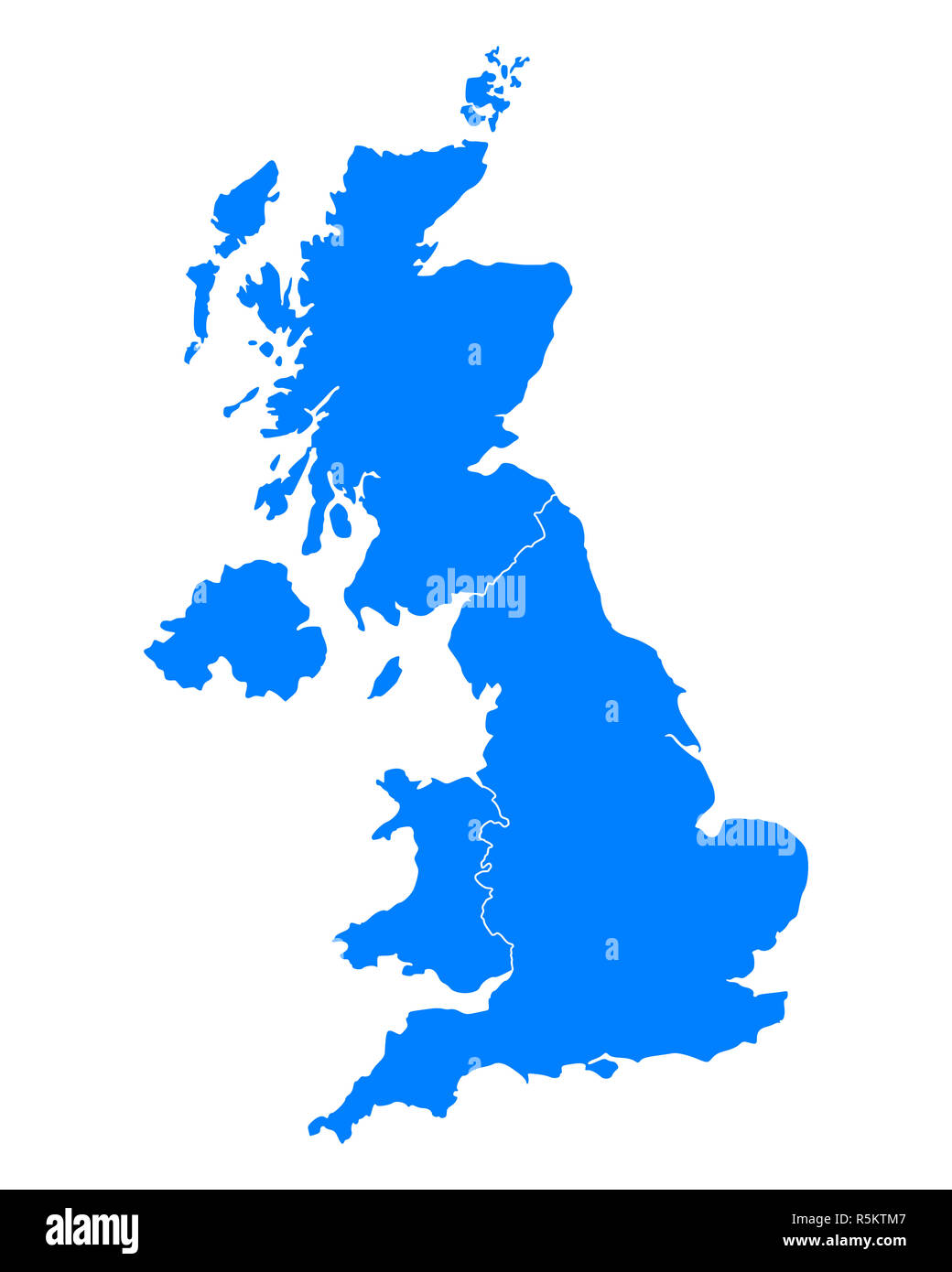 map of great britain Stock Photo - Alamy
