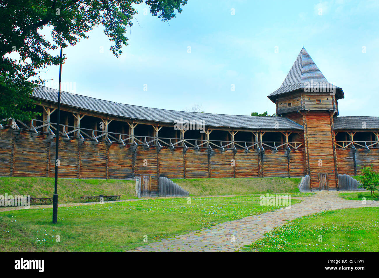 Baturyn Citadel. Ancient Slavonic architecture of fortress Stock Photo ...