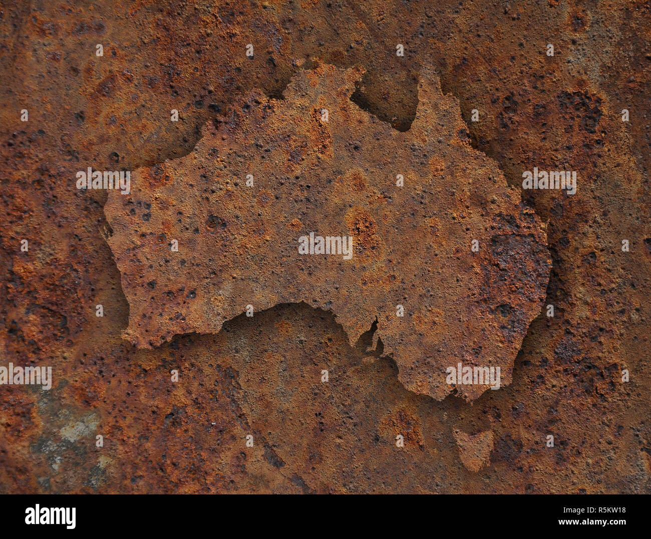 Map of australia on texture hi-res stock photography and images - Alamy