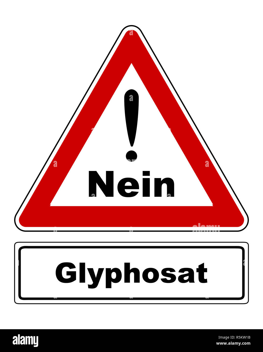 warning sign no with exclamation mark and additional information Stock ...