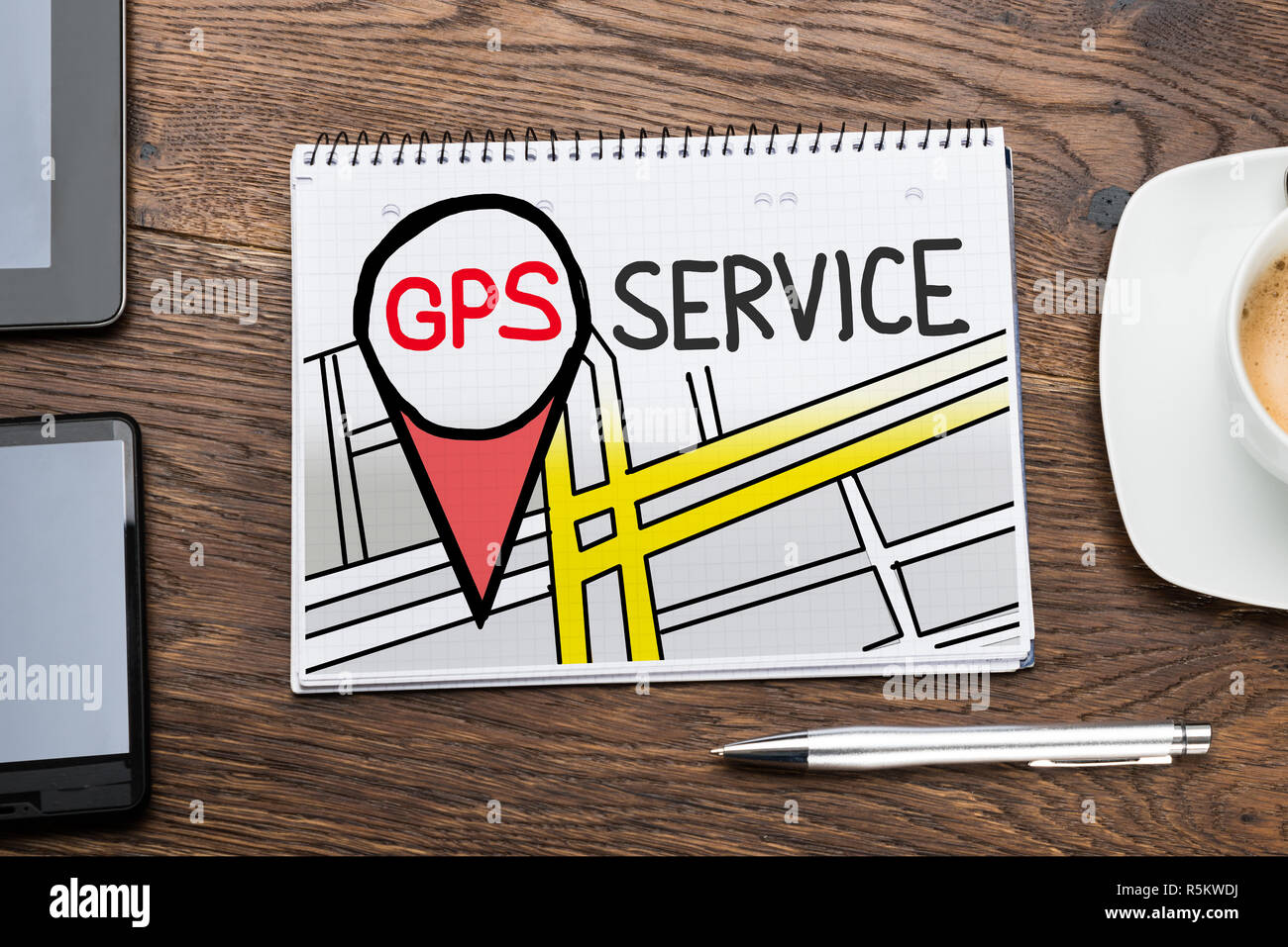 GPS Service Concept Stock Photo - Alamy