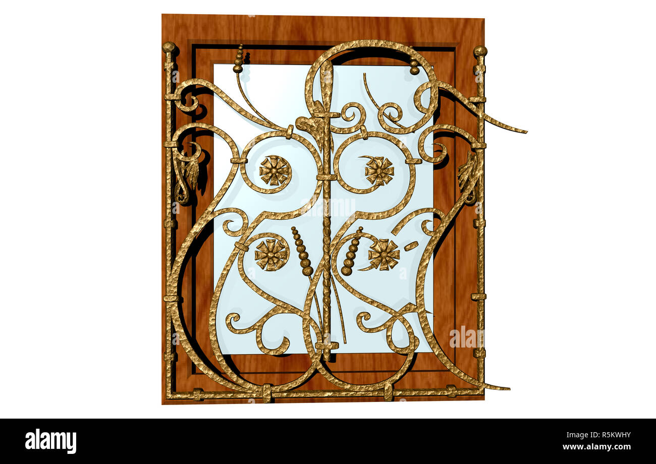 Latticed window Cut Out Stock Images & Pictures - Alamy