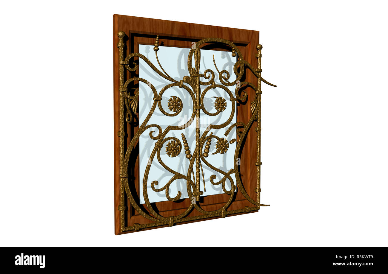 Latticed window Cut Out Stock Images & Pictures - Alamy