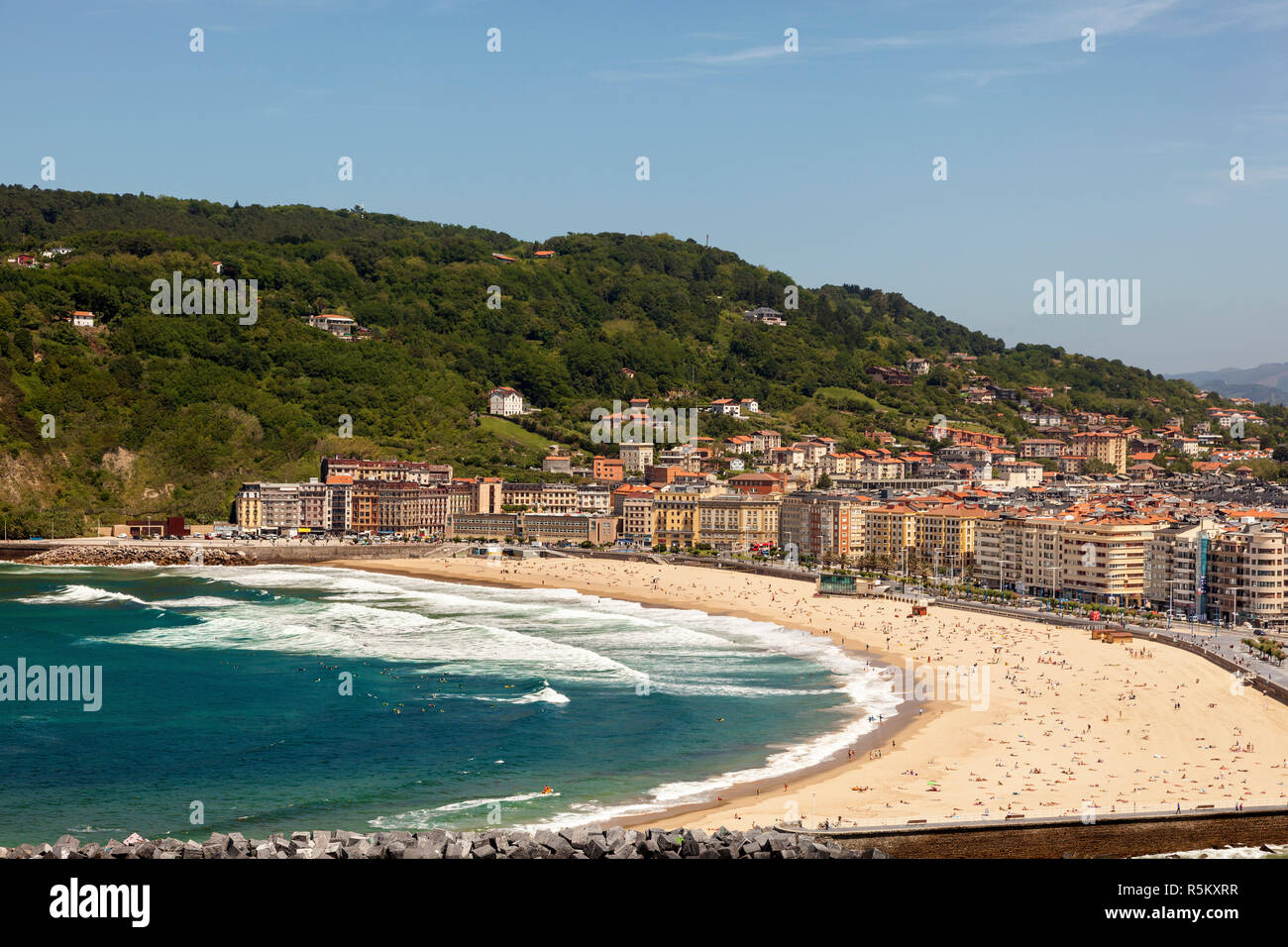 beach in san sebastian,spain Stock Photo - Alamy