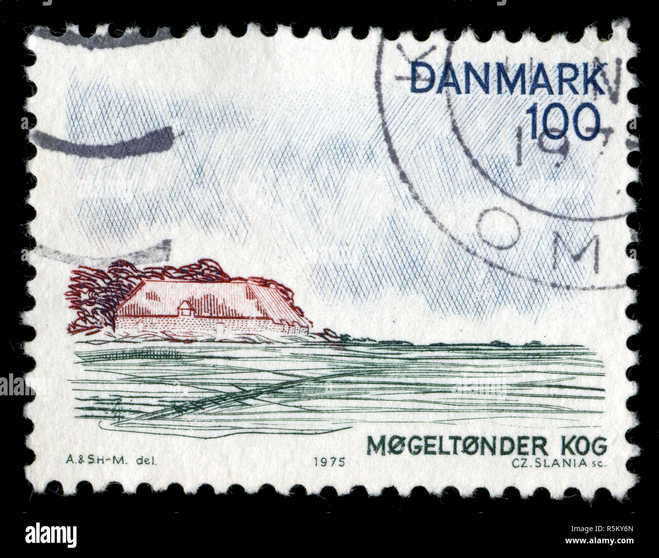Postage stamp from Denmark in the Danish Tourist Association - South ...