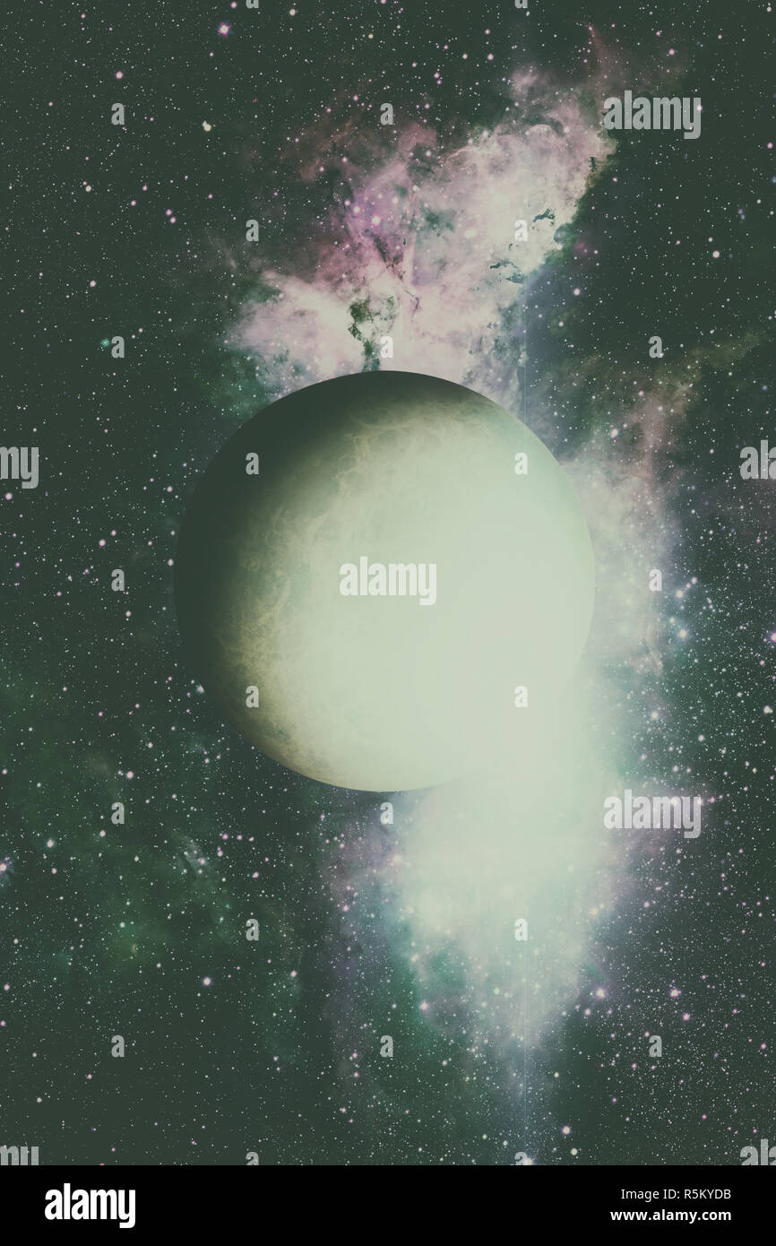 Planet Uranus. Elements of this image furnished by NASA Stock Photo - Alamy